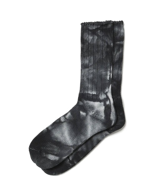hobo（ホーボー）の「HOBO/ホーボー CAMO TIE-DYED CREW SOCKS C/N/PU タイダイクルーソックス（ソックス ...