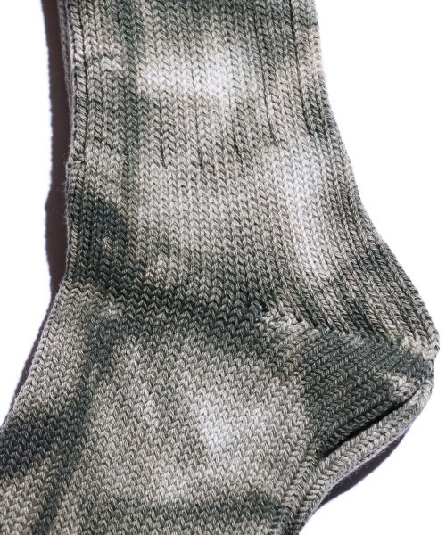 hobo（ホーボー）の「HOBO/ホーボー CAMO TIE-DYED CREW SOCKS C/N/PU タイダイクルーソックス（ソックス ...