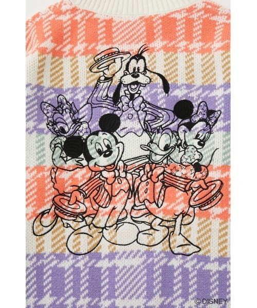 Disney SERIES CREATED by MOUSSY（ディズニーシリーズクリエイテッドバイマウジー）の「MD HELLO FRIENDS KNIT カーディガン（カーディガン/ボレロ ...