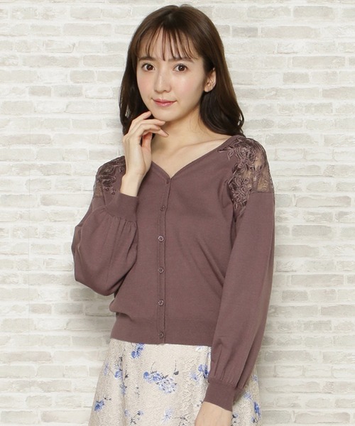 WILLSELECTION（ウィルセレクション）の「レース刺繍2WAYニット（ニット/セーター）」 - WEAR