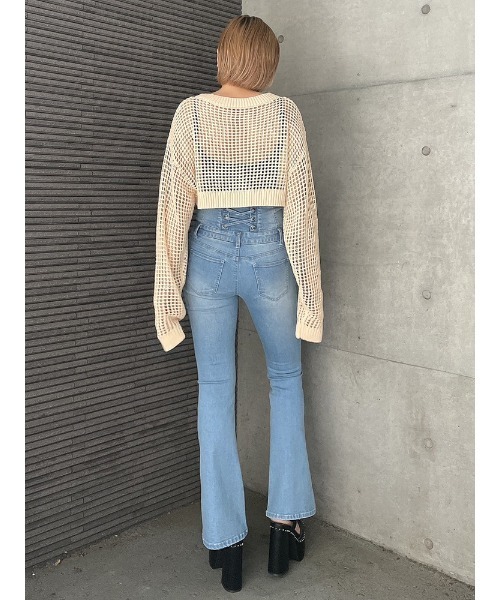 ENVYM（アンビー）の「メッシュショートKNIT（ニット/セーター）」 - WEAR