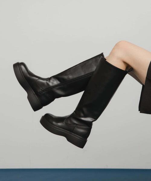 セール】プラットフォームロングブーツ（ブーツ）｜KBF（ケイビーエフ