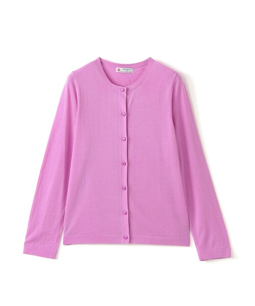 Amaca(アマカ)の「ウールシルクカーディガン(カーディガン ボレロ)」 Wear