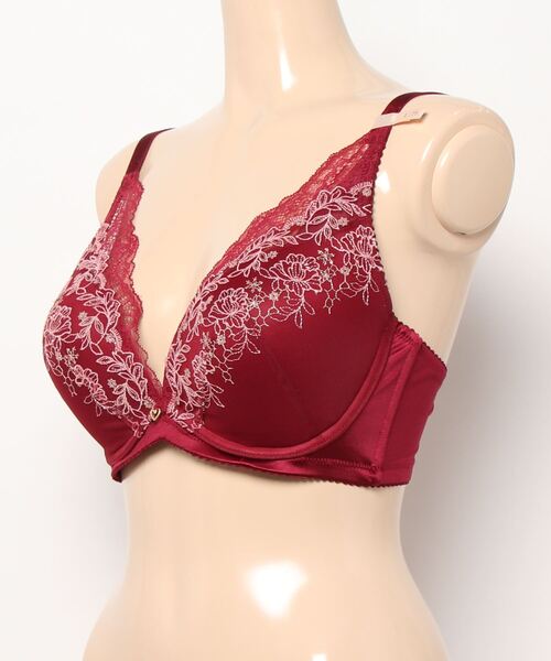 AMOSTYLE BY Triumph（アモスタイルバイトリンプ）の「夢みるブラ Deep V ブラジャー バレリーナズ ドリーム【E,Fカップ】AMST1414 WHU1 JX（ブラジャー ...