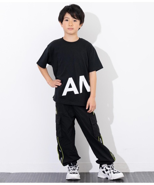ANAP kids（アナップキッズ）の「ANAPロゴ前後プリントビッグTシャツ【親子お揃い】（Tシャツ/カットソー）」 - WEAR