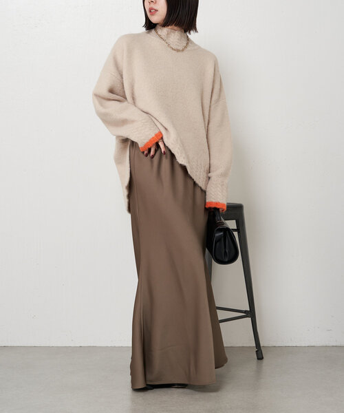 Jena espace merveilleux（ジェナ エスパスメルヴェイユ）の「ケーブルリブハイネックニット（ニット/セーター）」 - WEAR