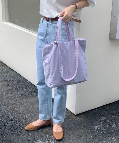 STYLEBLOCK（スタイルブロック）の「リバーシブルギンガムチェック2WAYショルダーバッグ（ショルダーバッグ）」 - WEAR