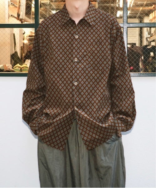 TOWNCRAFT（タウンクラフト）の「TOWNCRAFT/タウンクラフト 50S PRINTED OPEN SHIRTS CORDUROY ...