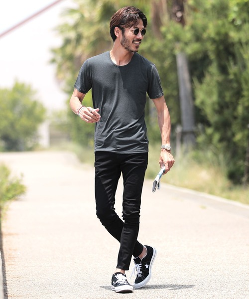 roshell（ロシェル）の「ストレッチTRクルーネック無地半袖Tシャツ（Tシャツ/カットソー）」 - WEAR