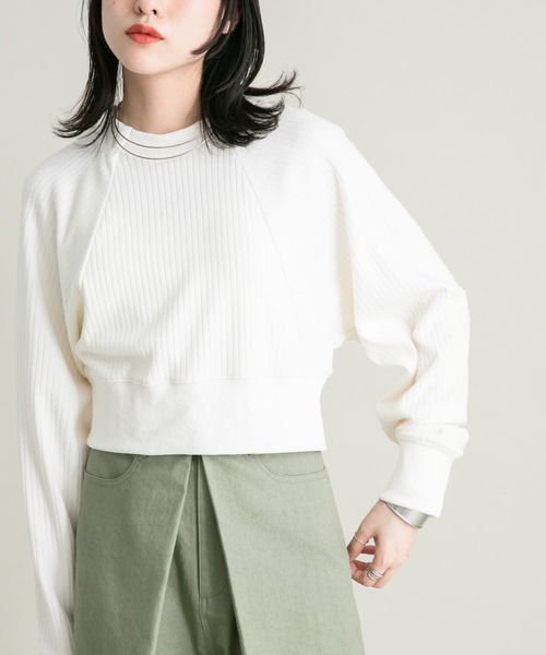 KBF（ケイビーエフ）の「ラグランRIBショートスウェット（Tシャツ/カットソー）」 - WEAR