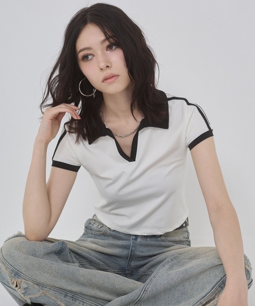 ENVYM（アンビー）の「コンパクトポロTシャツ（Tシャツ/カットソー）」 - WEAR