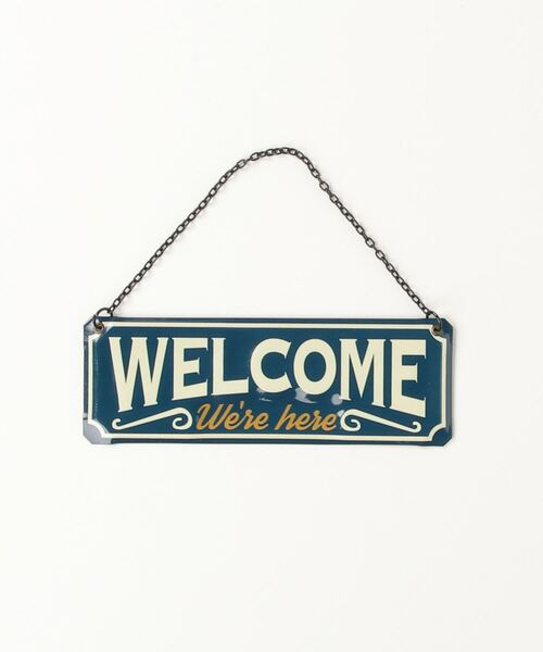 051 TIN WELCOMESIGN RECTANGLE / ウエルカム看板 レクタングル（その他雑貨）｜ROOPTOKYO（ループ ...