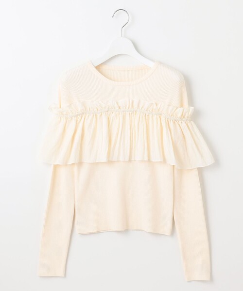 【セール】【洗える】3way フリルニットトップス（ニット/セーター）｜Feroux（フェルゥ）のファッション通販 - ZOZOTOWN