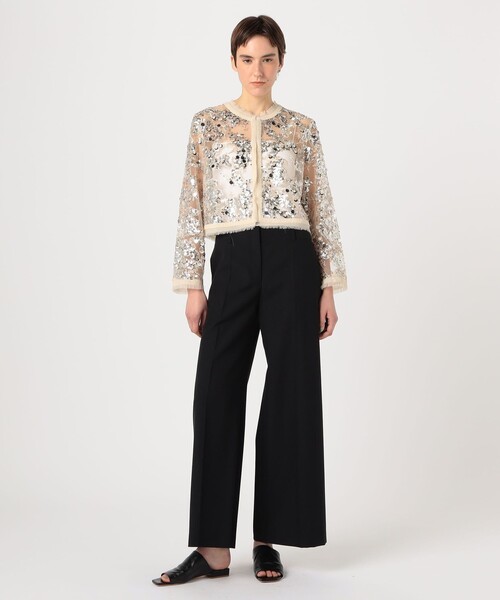 BAUM UND PFERDGARTEN（バウムウンドヘルガーデン）の「BAUM UND PFERDGARTEN BETHINA スパンコールジャケット（ノーカラージャケット）」 - WEAR