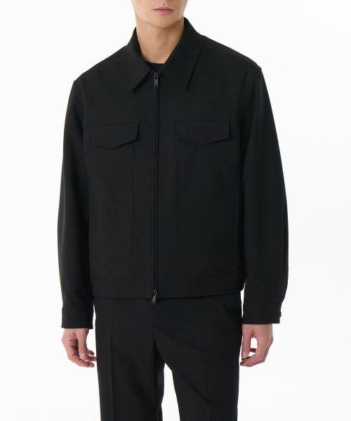 【セール】Whipcode Minimal Zip-Up Trucker Jacket [Black]（デニムジャケット）｜MUSINSA STANDARD（ムシンサスタンダード）の ...