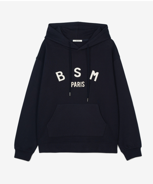 BENSIMON（ベンシモン）の「BSM PATCH LOGO HOODY - NAVY（パーカー）」 - WEAR