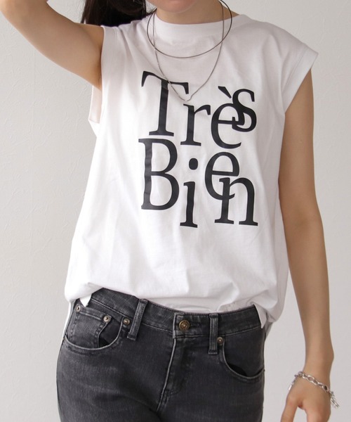 【セール】ロゴプリントノースリーブプルオーバー（Tシャツ/カットソー）｜Three Four Time（スリーフォータイム）のファッション通販 ...