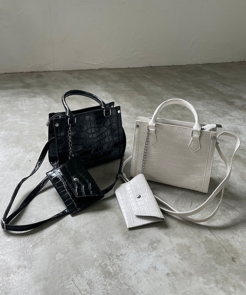 ENVYM（アンビー）の「クロコハンドBAG（ハンドバッグ）」 - WEAR
