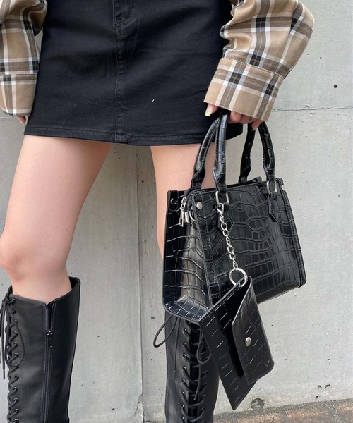 ENVYM（アンビー）の「クロコハンドBAG（ハンドバッグ）」 - WEAR