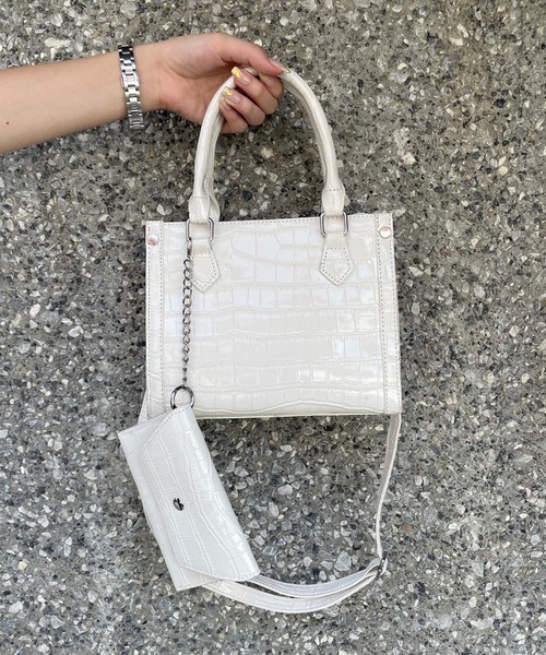 ENVYM（アンビー）の「クロコハンドBAG（ハンドバッグ）」 - WEAR