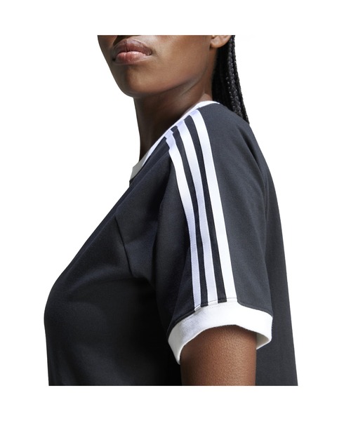 adidas（アディダス）の「adidas Originals 3 Stripe Raglan Dress（アディダス オリジナルス スリー ...