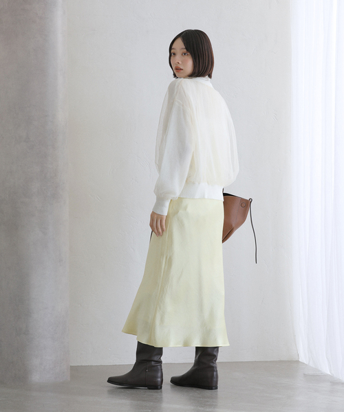 洗える】サテンマーメードスカート（スカート）｜La TOTALITE