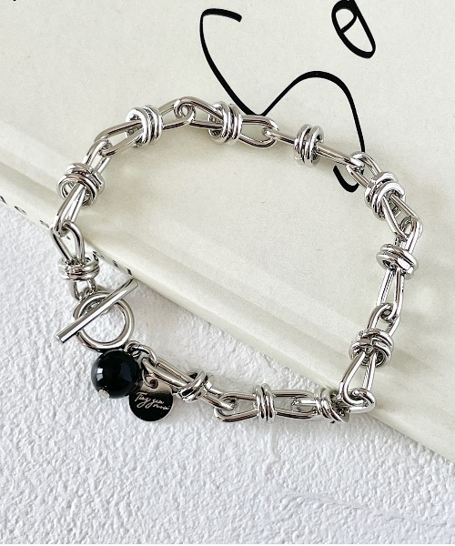 tone（トーン）の「【Tiny gem room】天然石デザインチェーンブレスレット(MA)（ブレスレット）」 - WEAR