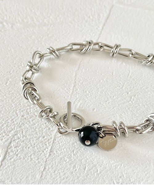 tone（トーン）の「【Tiny gem room】天然石デザインチェーンブレスレット(MA)（ブレスレット）」 - WEAR