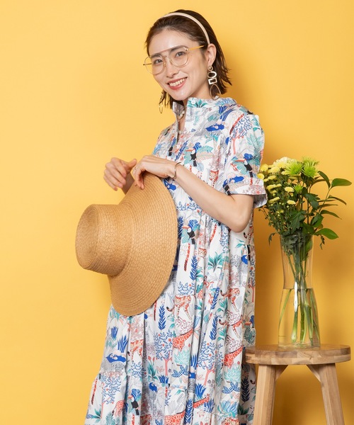 MHBG TOKYO（エムエイチビージートーキョー）の「アフリカンプリント シャツワンピース（ワンピース）」 - WEAR