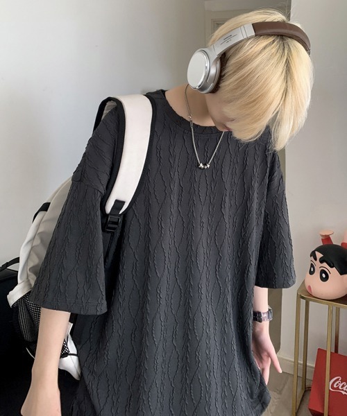 FVLMEN（フルメン）の「【FVLMEN】cable emboss halfsleeve tee/ケーブル エンボス ハーフスリーブ T（T ...