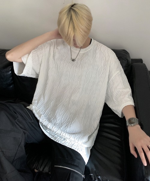 FVLMEN（フルメン）の「【FVLMEN】cable emboss halfsleeve tee/ケーブル エンボス ハーフスリーブ T（T ...