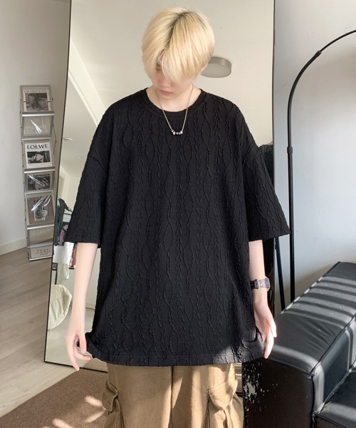 FVLMEN（フルメン）の「【FVLMEN】cable emboss halfsleeve tee/ケーブル エンボス ハーフスリーブ T（T ...