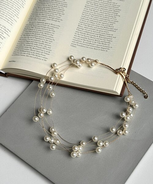 Thevon（ゼボン）の「【heilly】ボリュームパールショートネックレス（リング）」 - WEAR