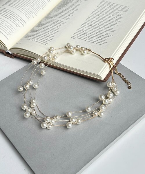 Thevon（ゼボン）の「【heilly】ボリュームパールショートネックレス（リング）」 - WEAR