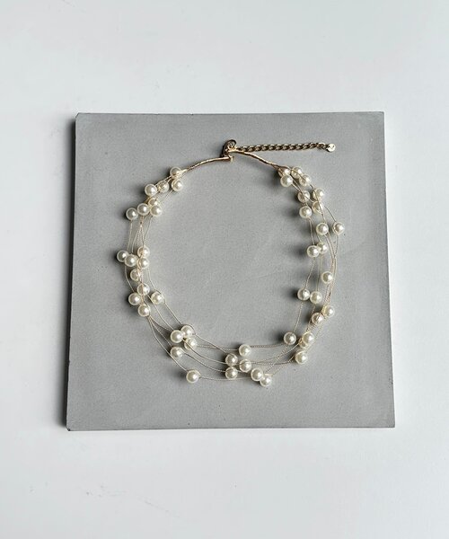 Thevon（ゼボン）の「【heilly】ボリュームパールショートネックレス（リング）」 - WEAR