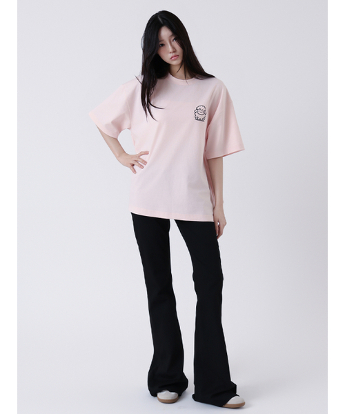 Sheep Logo Overfit Short Sleeve T-shirt (Pink)（Tシャツ/カットソー）｜RAYLIST（レイ ...