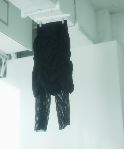 KBF（ケイビーエフ）の「『高橋愛×KBF』シャーリングスカートSETメッシュパンツ（その他パンツ）」 - WEAR
