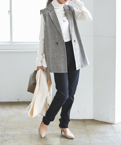 KOBE LETTUCE（コウベレタス）の「チェックバックベルトジレ（ベスト）」 - WEAR