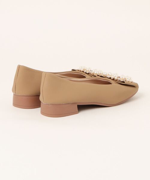 【セール】【OKUOKU 0909】パールモチーフ バレエシューズ oku-shoes-709400550043-26（バレエシューズ ...