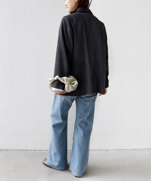 セール】〈手洗い可能〉ウール 調 合繊 ダブル ジャケット（テーラード