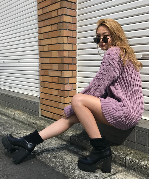 ENVYM（アンビー）の「Cable Knit OP（ワンピース）」 - WEAR