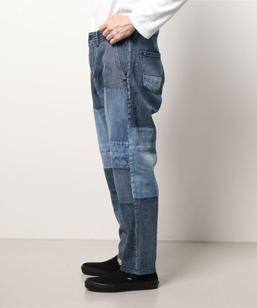FDMTL（ファンダメンタル）の「FDMTL/ファンダメンタル/Boro Patchwork Pants 3YR Wash（デニムパンツ）」 - WEAR