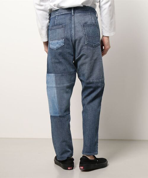 FDMTL（ファンダメンタル）の「FDMTL/ファンダメンタル/Boro Patchwork Pants 3YR Wash（デニムパンツ）」 - WEAR