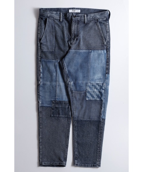 FDMTL（ファンダメンタル）の「FDMTL/ファンダメンタル/Boro Patchwork Pants 3YR Wash（デニムパンツ）」 - WEAR