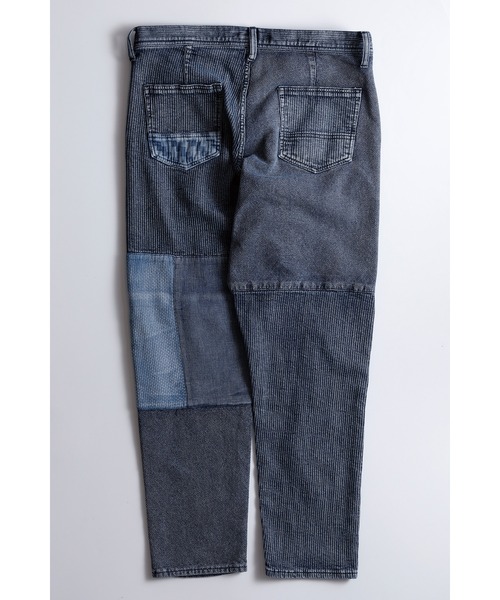 FDMTL（ファンダメンタル）の「FDMTL/ファンダメンタル/Boro Patchwork Pants 3YR Wash（デニムパンツ）」 - WEAR