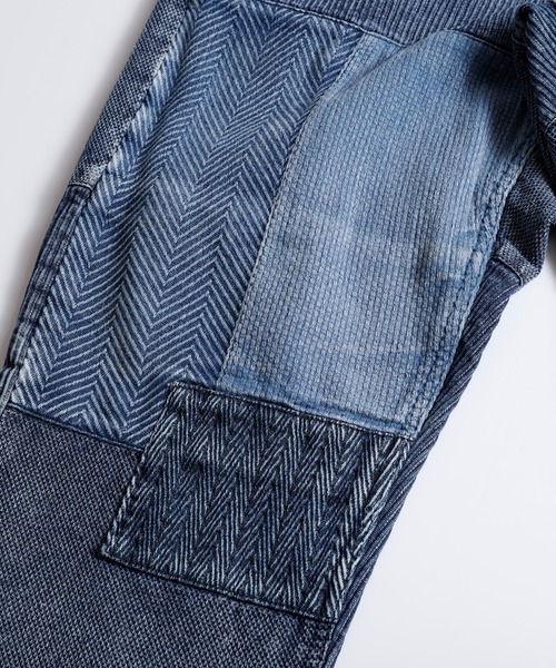 FDMTL（ファンダメンタル）の「FDMTL/ファンダメンタル/Boro Patchwork Pants 3YR Wash（デニムパンツ）」 - WEAR