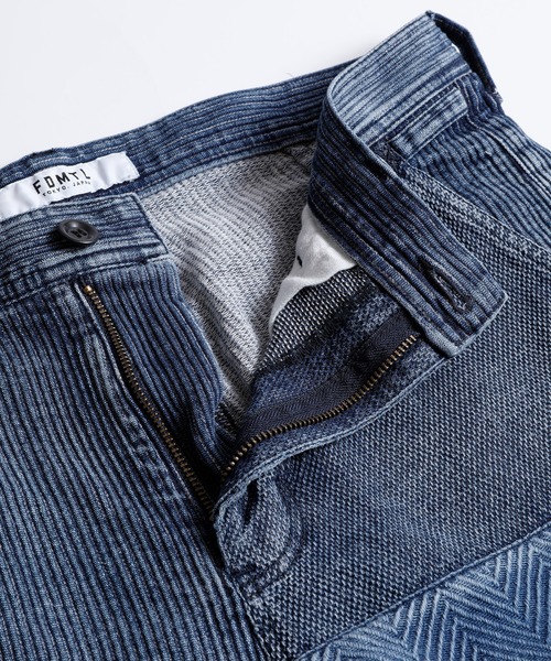 FDMTL（ファンダメンタル）の「FDMTL/ファンダメンタル/Boro Patchwork Pants 3YR Wash（デニムパンツ）」 - WEAR