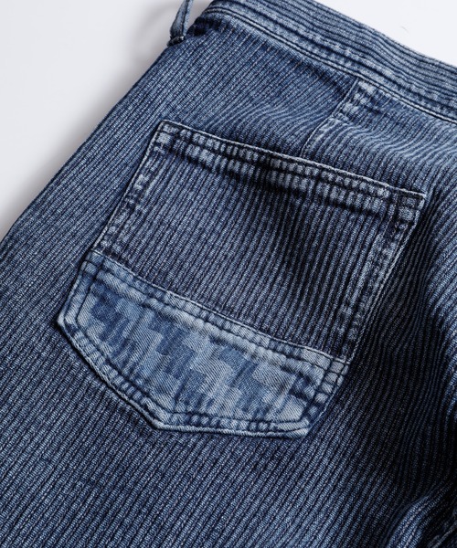 FDMTL（ファンダメンタル）の「FDMTL/ファンダメンタル/Boro Patchwork Pants 3YR Wash（デニムパンツ）」 - WEAR