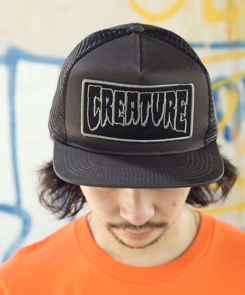SANTA CRUZ（サンタクルーズ）の「CREATURE / クリーチャー Reverse Patch Mesh Trucker High Profile Hat メッシュ キャップ ...