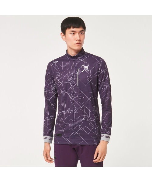 OAKLEY（オークリー）の「オークリー SKULL VECTOR LS MOCK SHIRT /シャツ/ロングTシャツ/GOLF ゴルフ ...